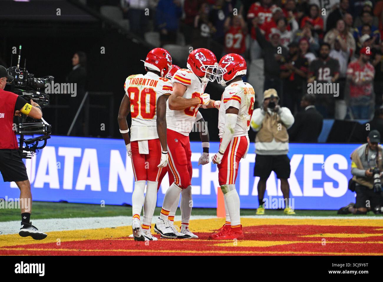 September 5, 2025, Sao Paulo, Sao Paulo, Brazil: Kansas City Chiefs tight end Travis Kelce #87 ...