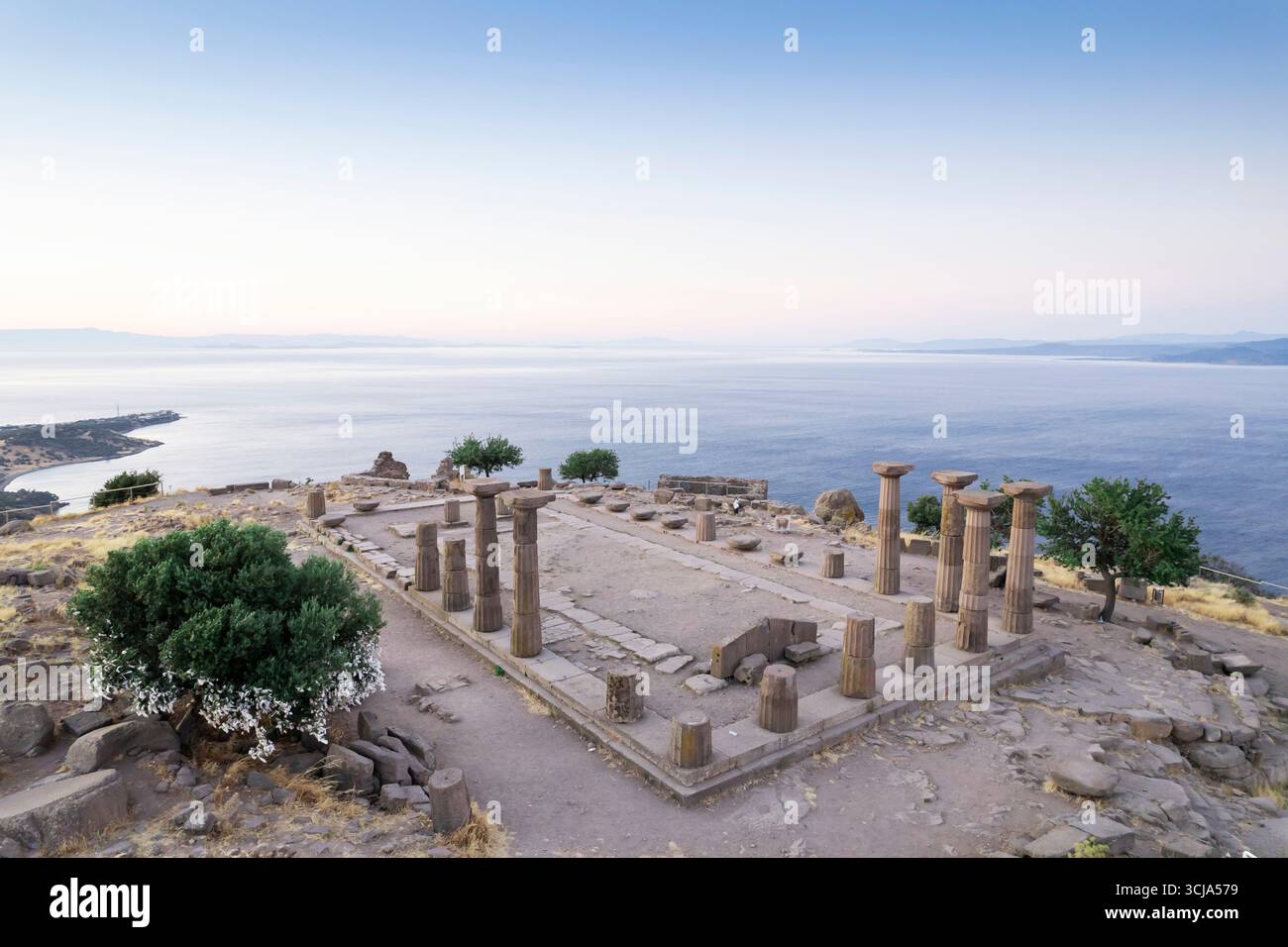 Assos Ancient City Drone shooting, Assos Behramkale, Canakkale Turkey ...