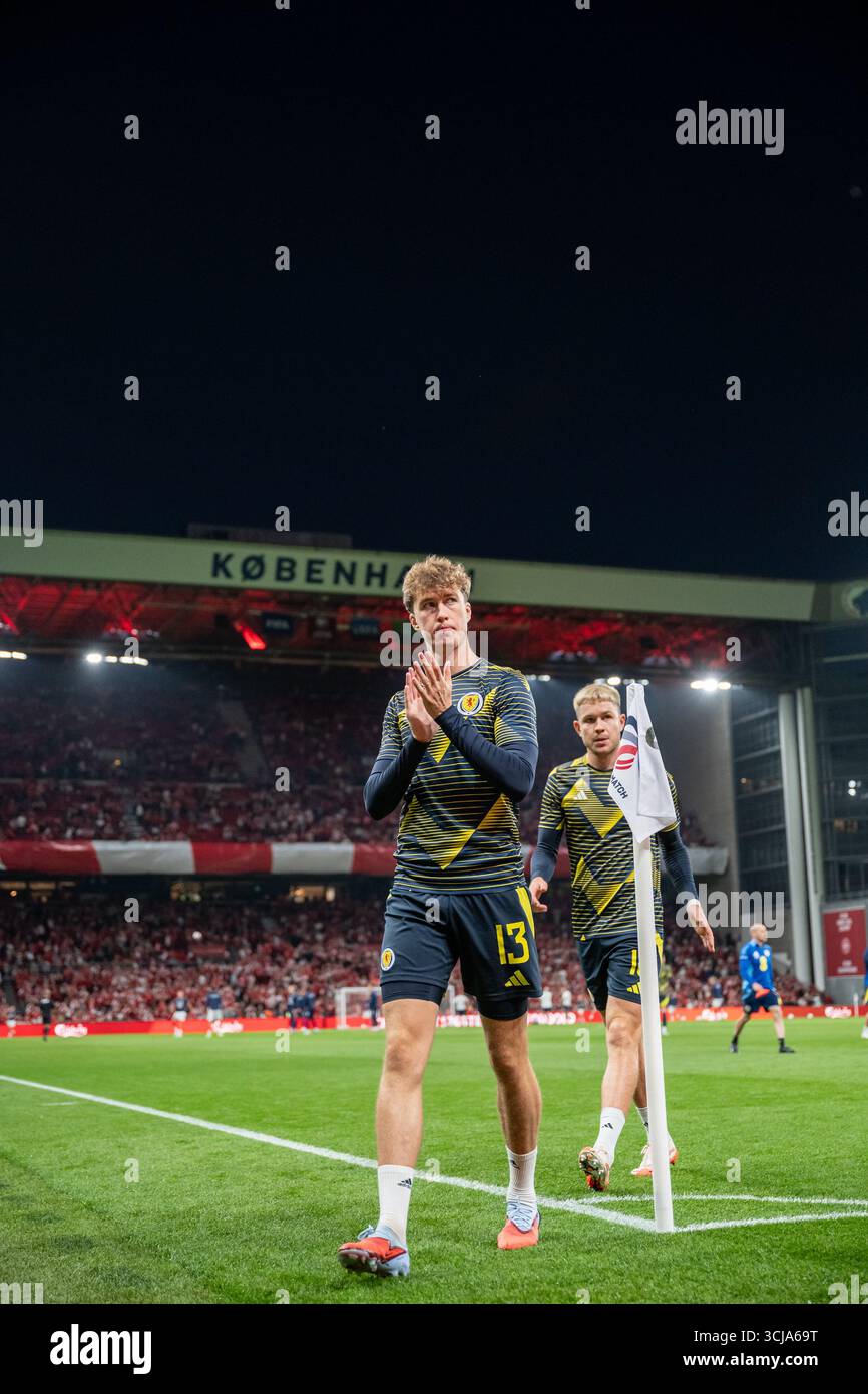 Copenhagen, Denmark. 05th, September 2025. Jack Hendry (13) of Scotland ...