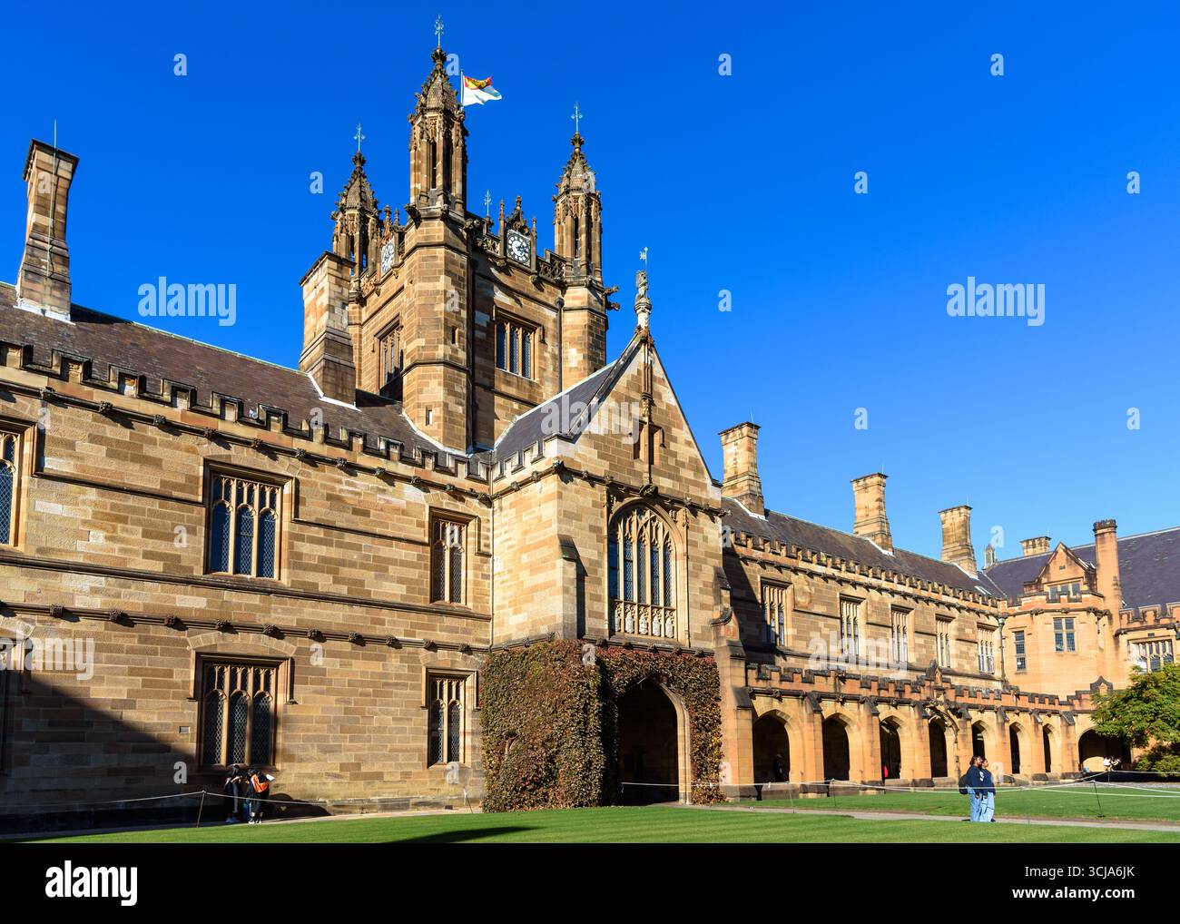 The University of Sydney Quadrangle built in the Victorian Academic ...