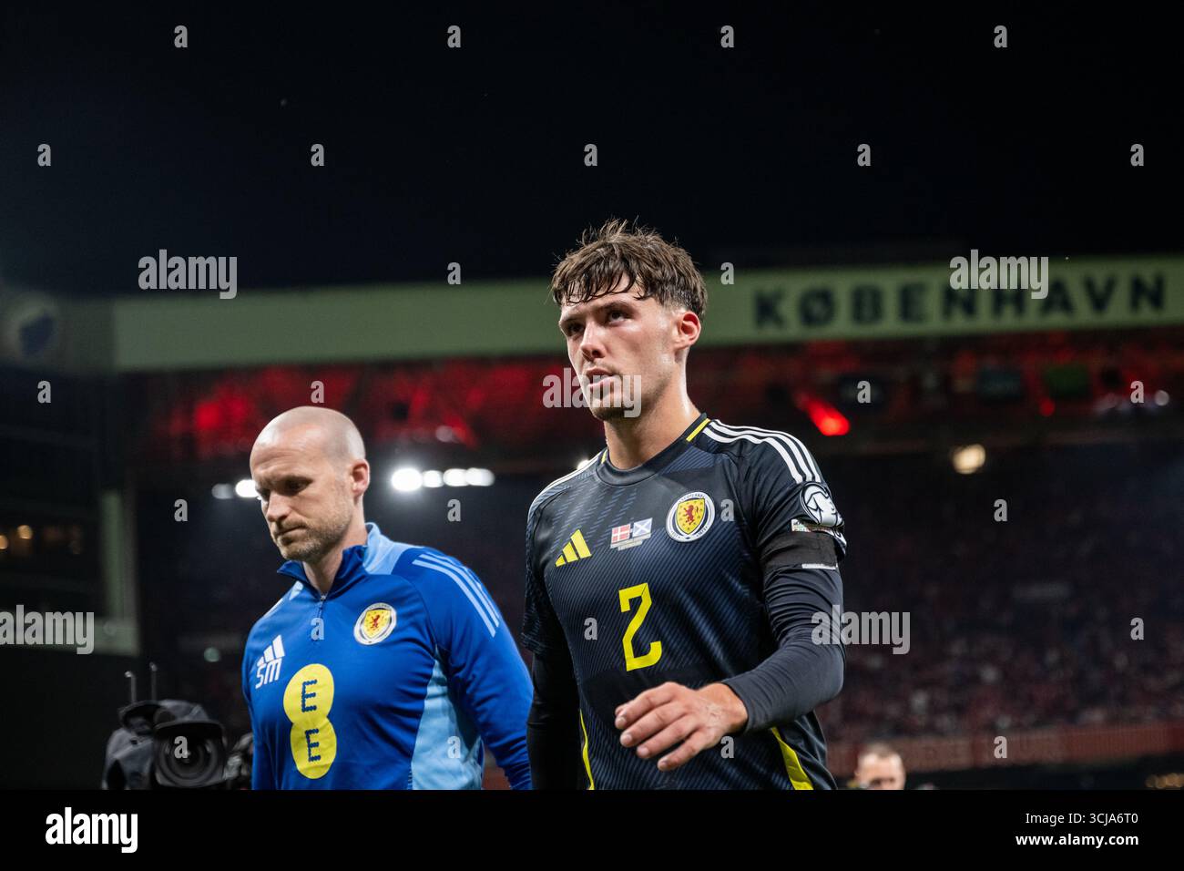 Copenhagen, Denmark. 05th, September 2025. Aaron Hickey (2) of Scotland ...