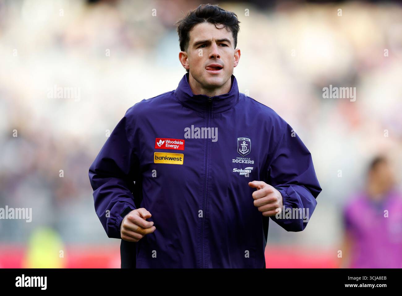 Andrew Brayshaw of the Dockers warms up during the AFL Elimination ...