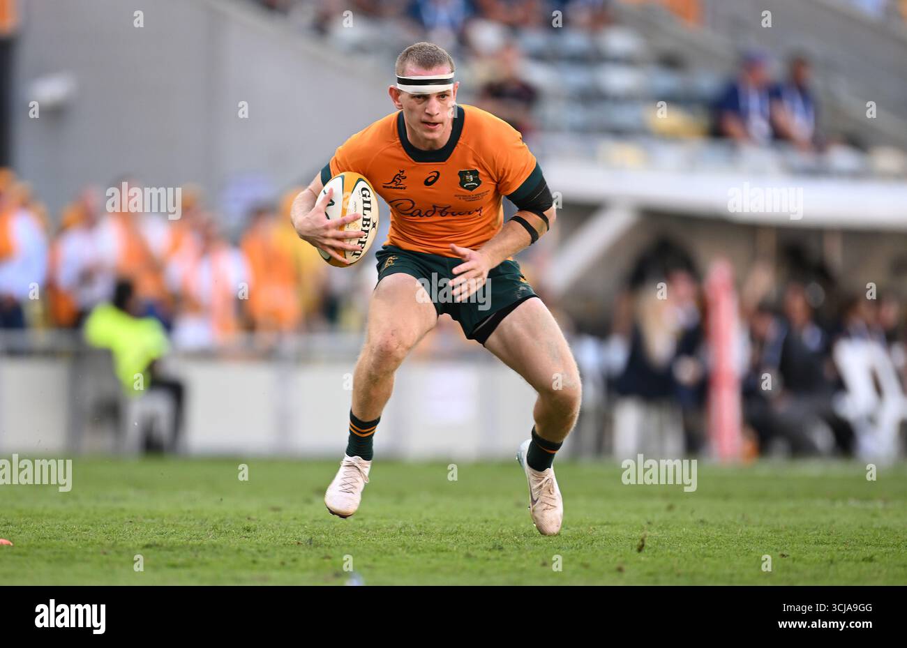 Max Jorgensen of the Wallabies during the 2025 Rugby Championship match ...