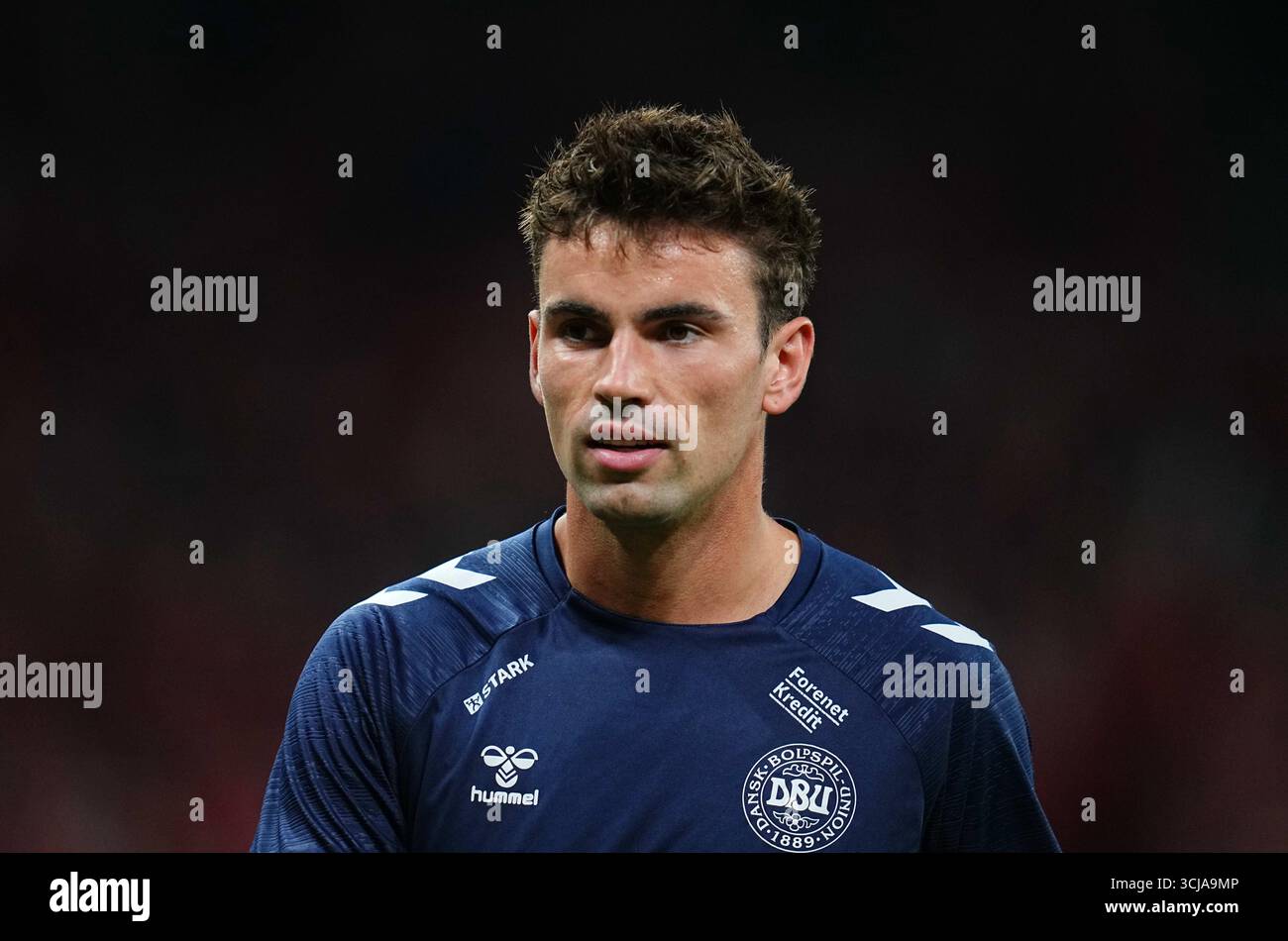 Parken, Copenhagen, Denmark. 05th Sep, 2025. Matthew O'Riley of Denmark ...