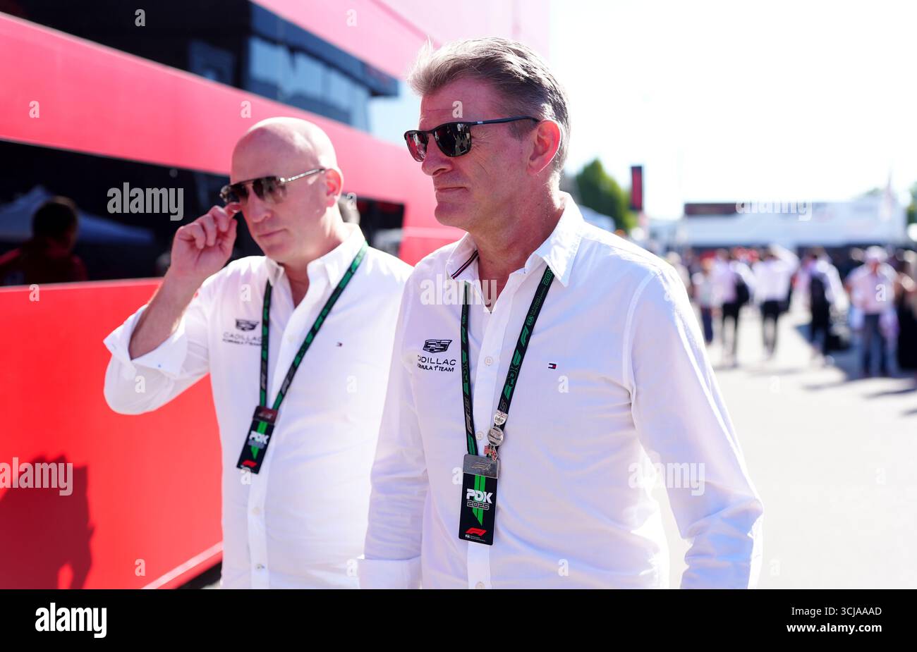Cadillac F1 Team Principal Graeme Lowden (right) with CEO Dan Towriss ...