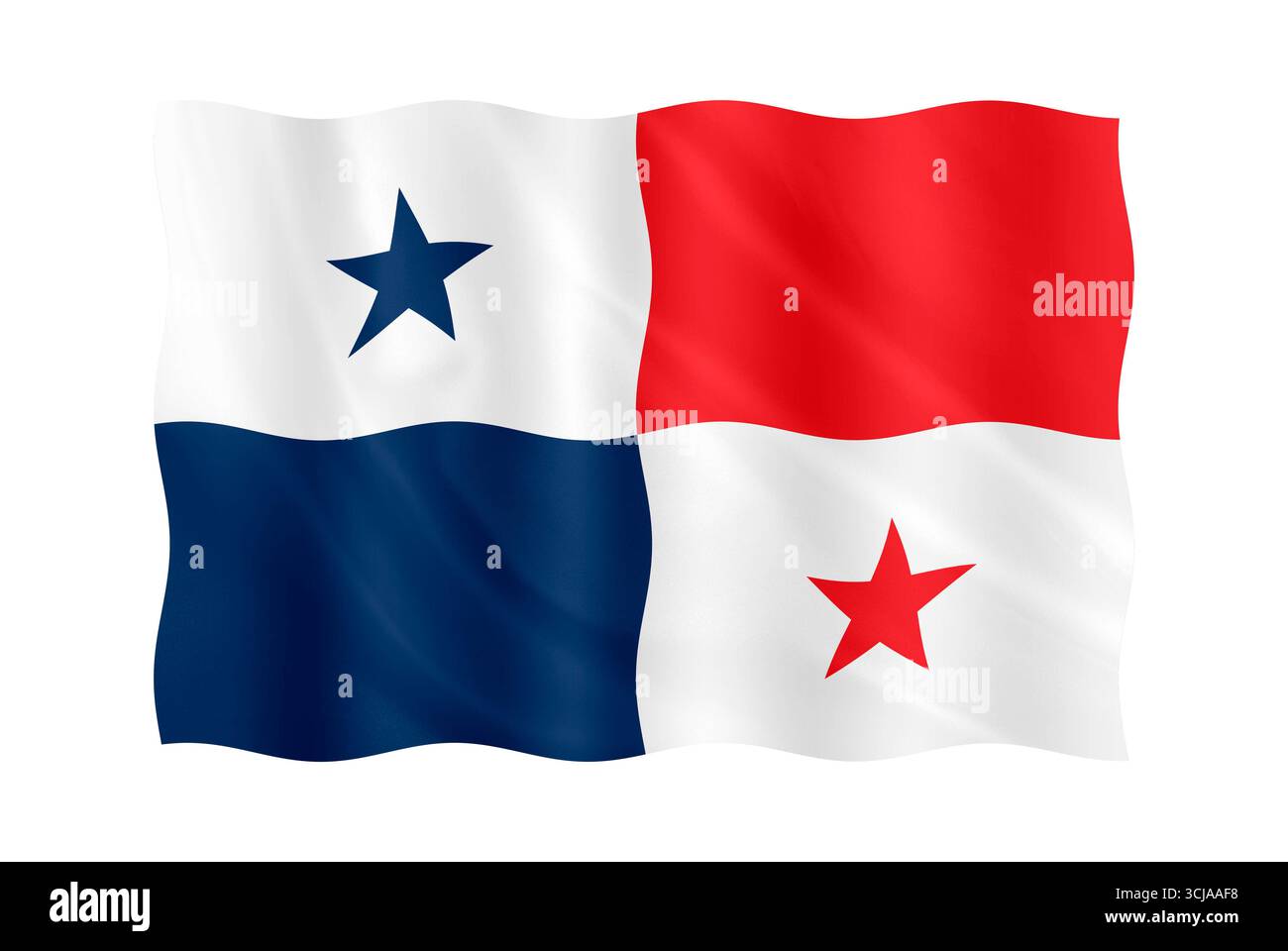 Digital composite. Flag of Panama. On September 15th Panama celebrates ...
