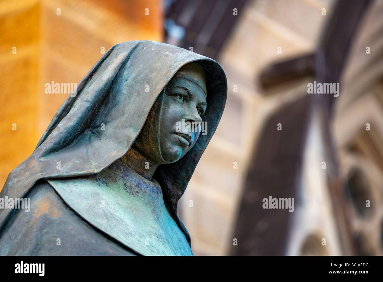 A statue of St Mary of the Cross (Mary Helen Mackillop) on the Western ...