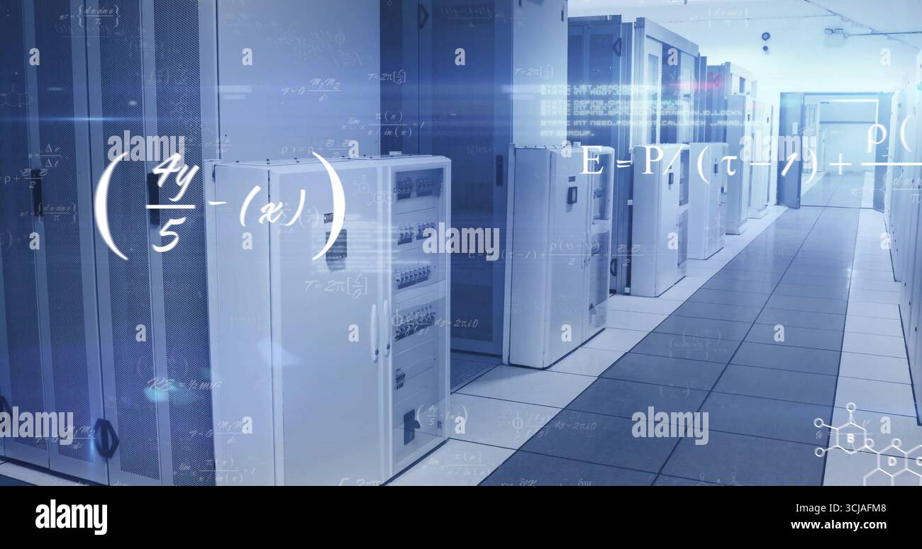 Server cabinets lining data center hi-res stock photography and images ...