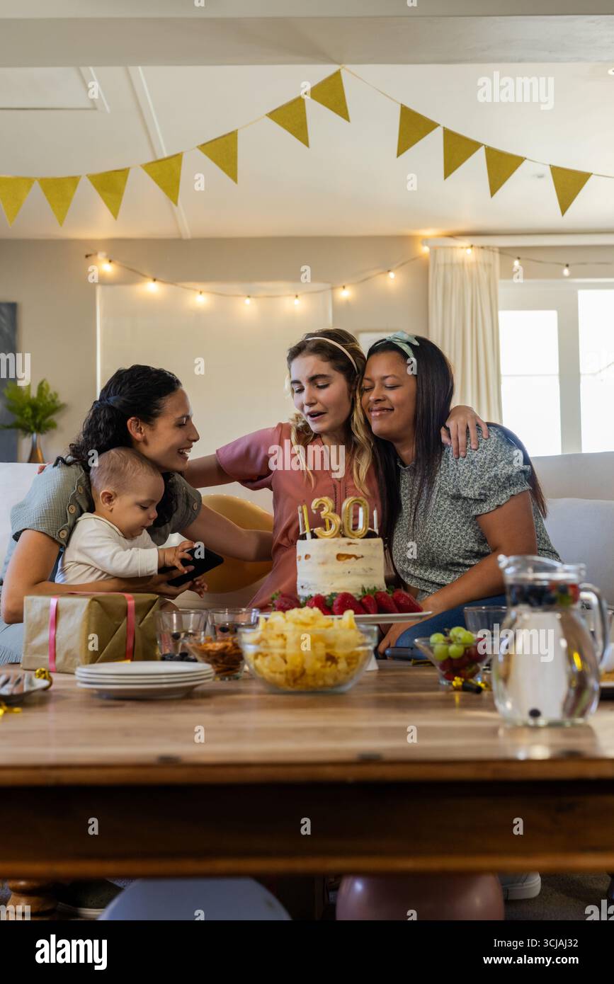 Celebrating birthday children enjoying gifts hi-res stock photography ...