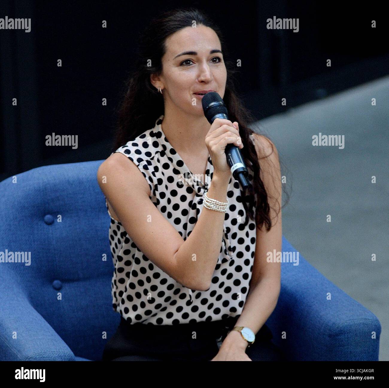 Roxanne Varza, Director of Station F during a meeting around AI at ...