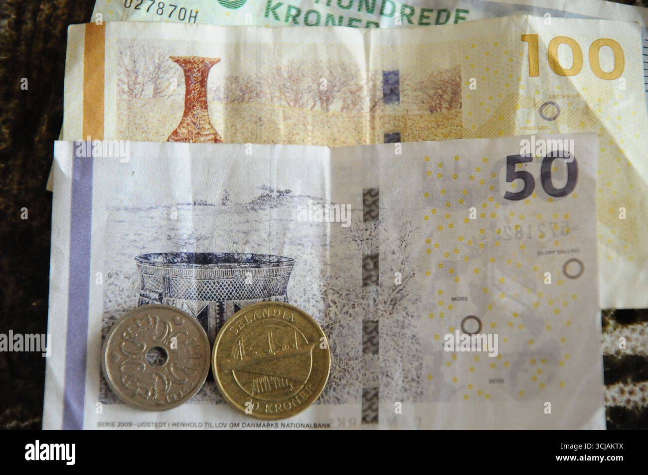 Copenhagen/ Denmark/06 SEPTEMBER 2025/Danish kroner notes or bills ...