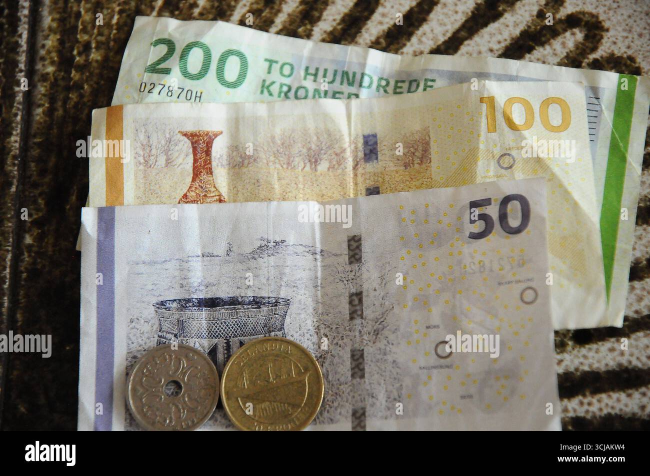 Copenhagen/ Denmark/06 SEPTEMBER 2025/Danish kroner notes or bills ...