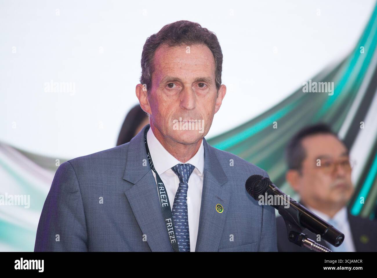 Simon Fox, Sep 3, 2025 : Simon Fox, Frieze CEO, attends an opening ...