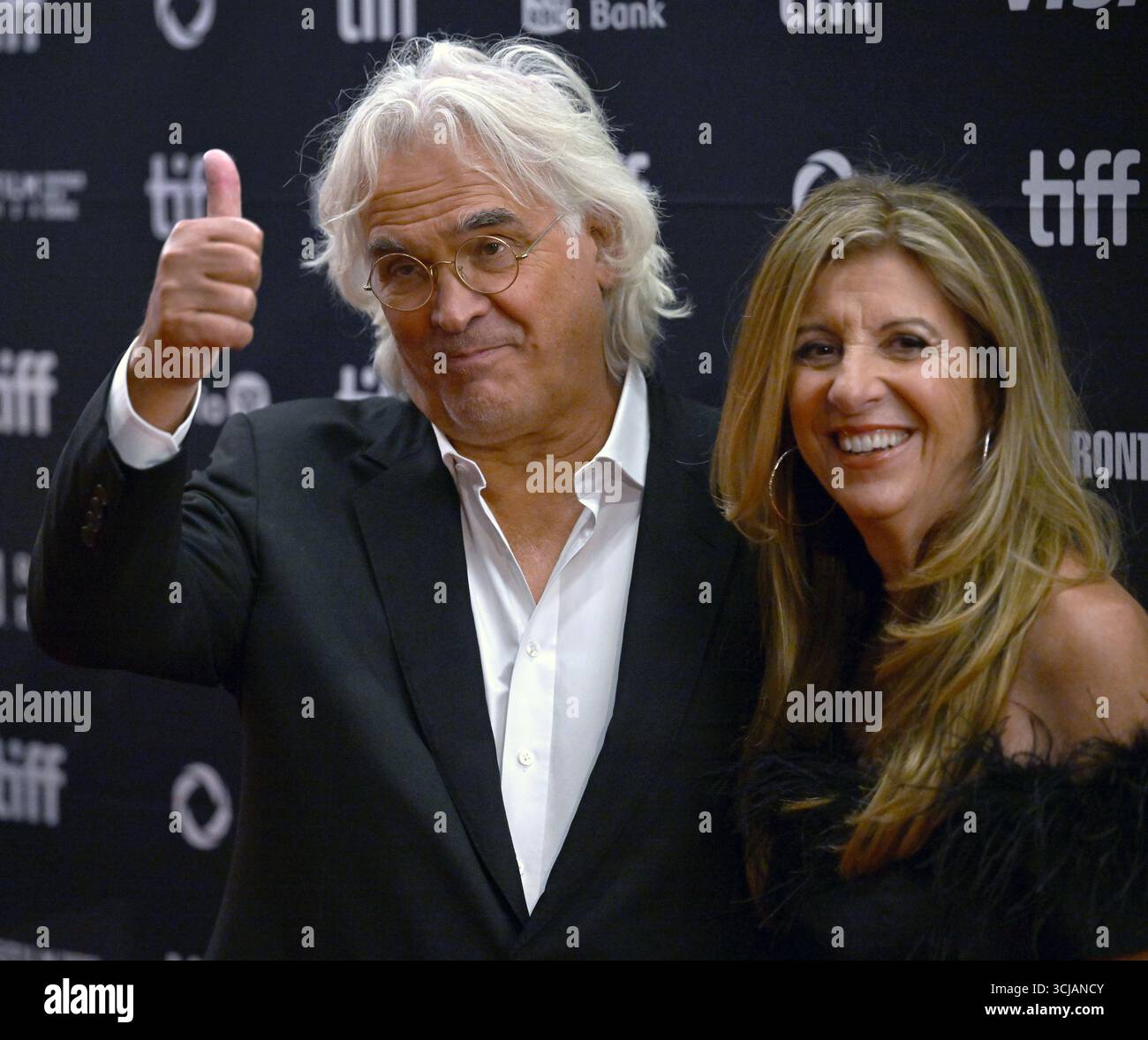 Toronto, Canada. 05th Sep, 2025. Director Paul Greengrass (L) and his ...