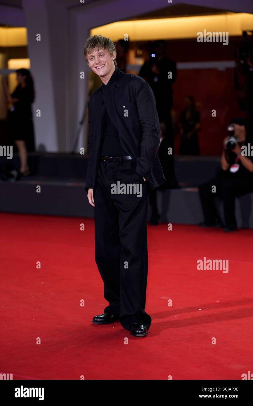 Enzo Brumm attend the ''Silent Friend'' red carpet during the 82nd Venice International Film ...