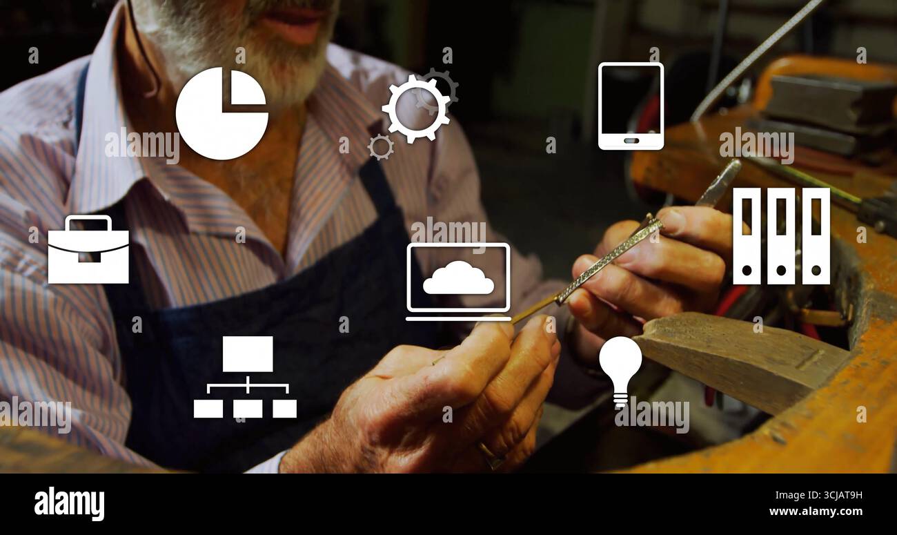 Metal shaping icons hi-res stock photography and images - Alamy
