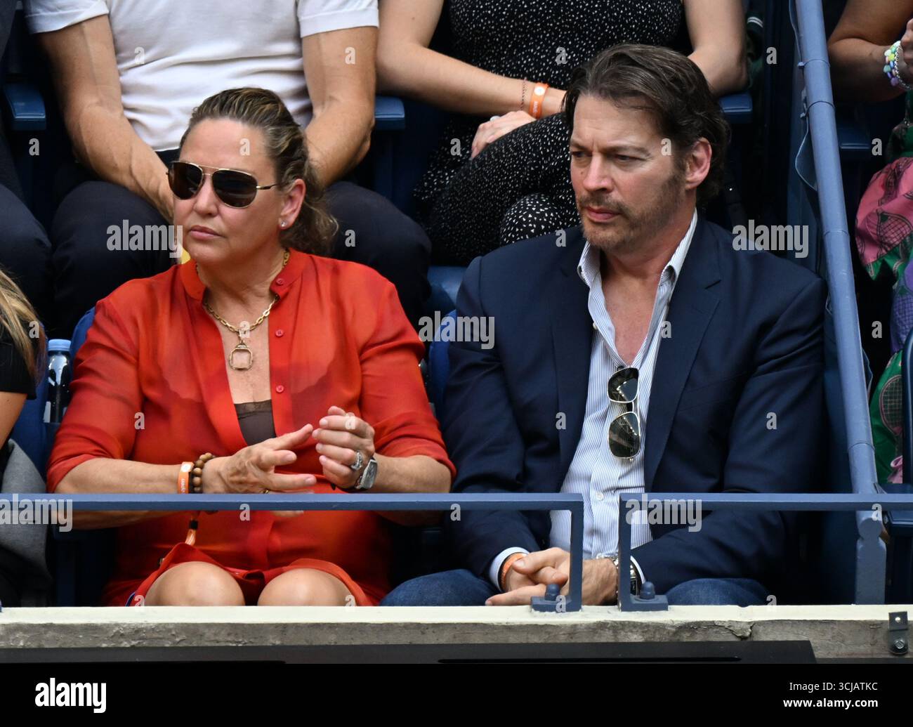 FLUSHING NY- SEPTEMBER 05: Harry Connick Jr. is seen watching Carlos ...