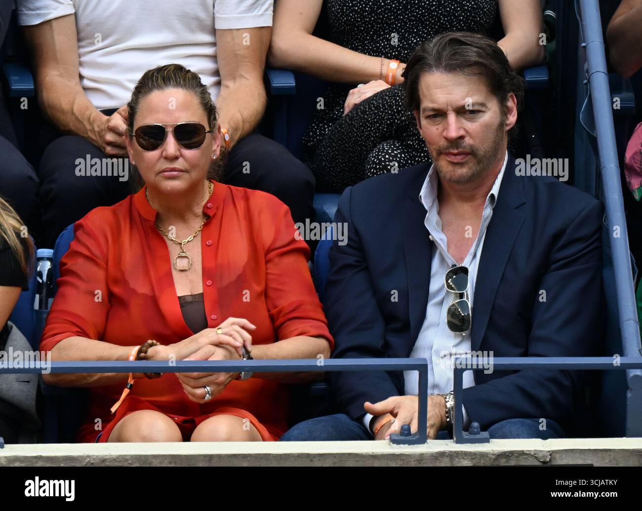 FLUSHING NY- SEPTEMBER 05: Harry Connick Jr. is seen watching Carlos ...