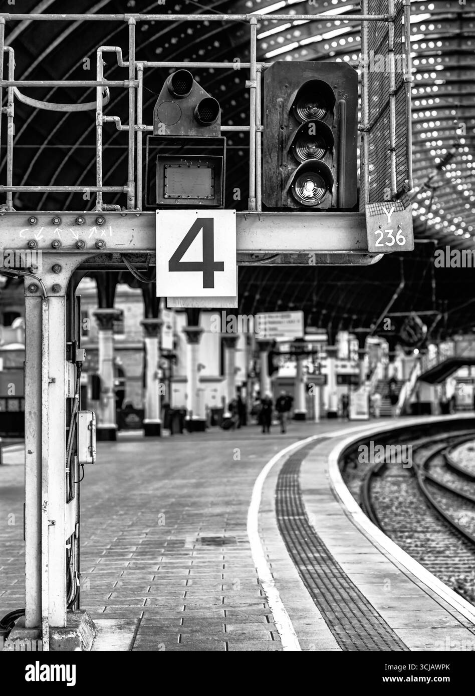Victorian railway sign Black and White Stock Photos & Images - Alamy