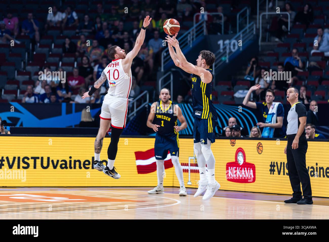 06.09.2025, Riga Arena, Riga, FIN, Eurobasket 205, Basketball Europameisterschaft, Achtelfinal ...