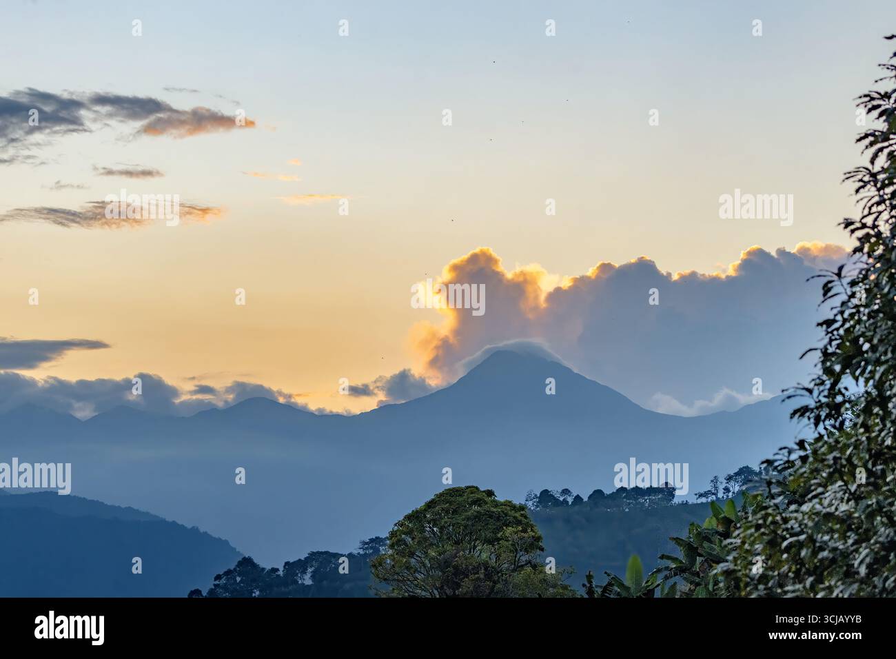 scenic view over the andes at Jardin de Antioquia Stock Photo - Alamy