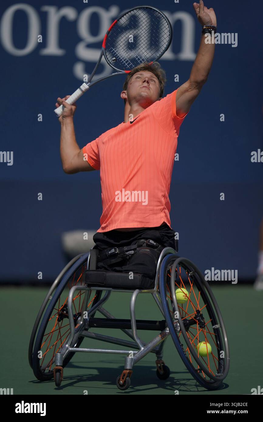 Niels Vink of the Netherlands during the wheelchair men's singles ...