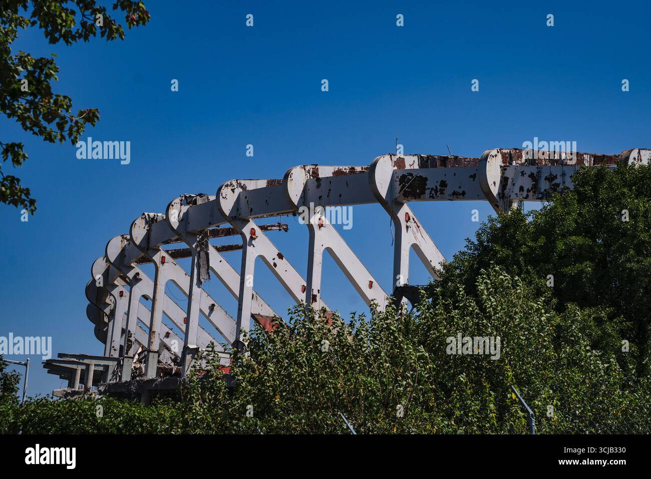 WASHINGTON, DC - SEPTEMBER 05: RFK Stadium demolition in Washington, DC ...