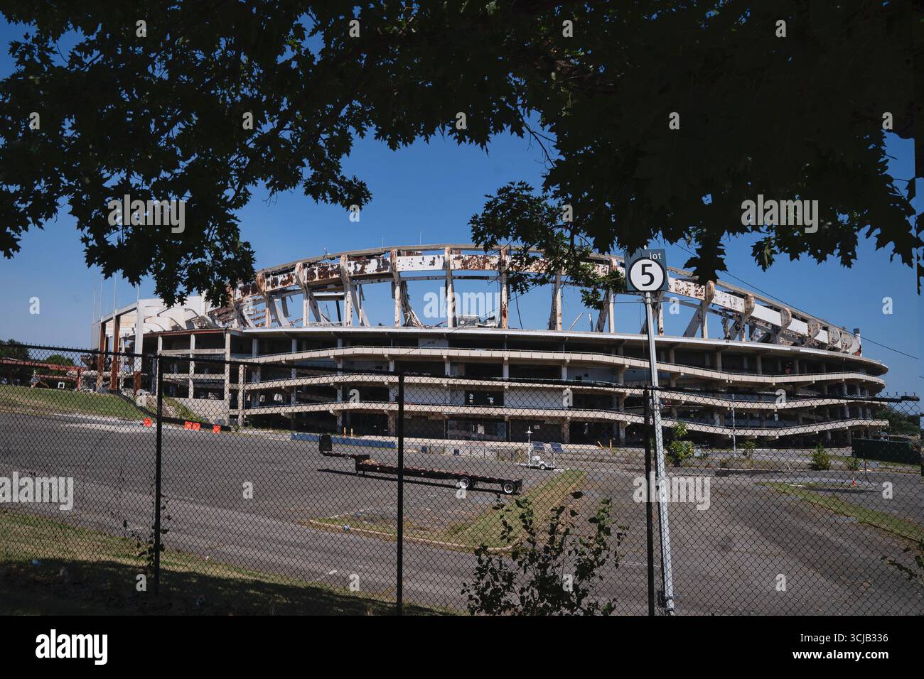 WASHINGTON, DC - SEPTEMBER 05: RFK Stadium demolition in Washington, DC ...