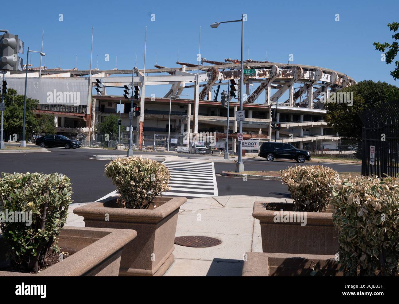 WASHINGTON, DC - SEPTEMBER 05: RFK Stadium demolition in Washington, DC ...