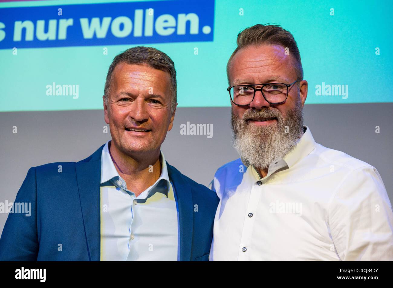 Kiel, 6.9.2025, CDU Oberbürgermeisterkandidat für Kiel, Gerrit Derkowski stellt bei einem ...