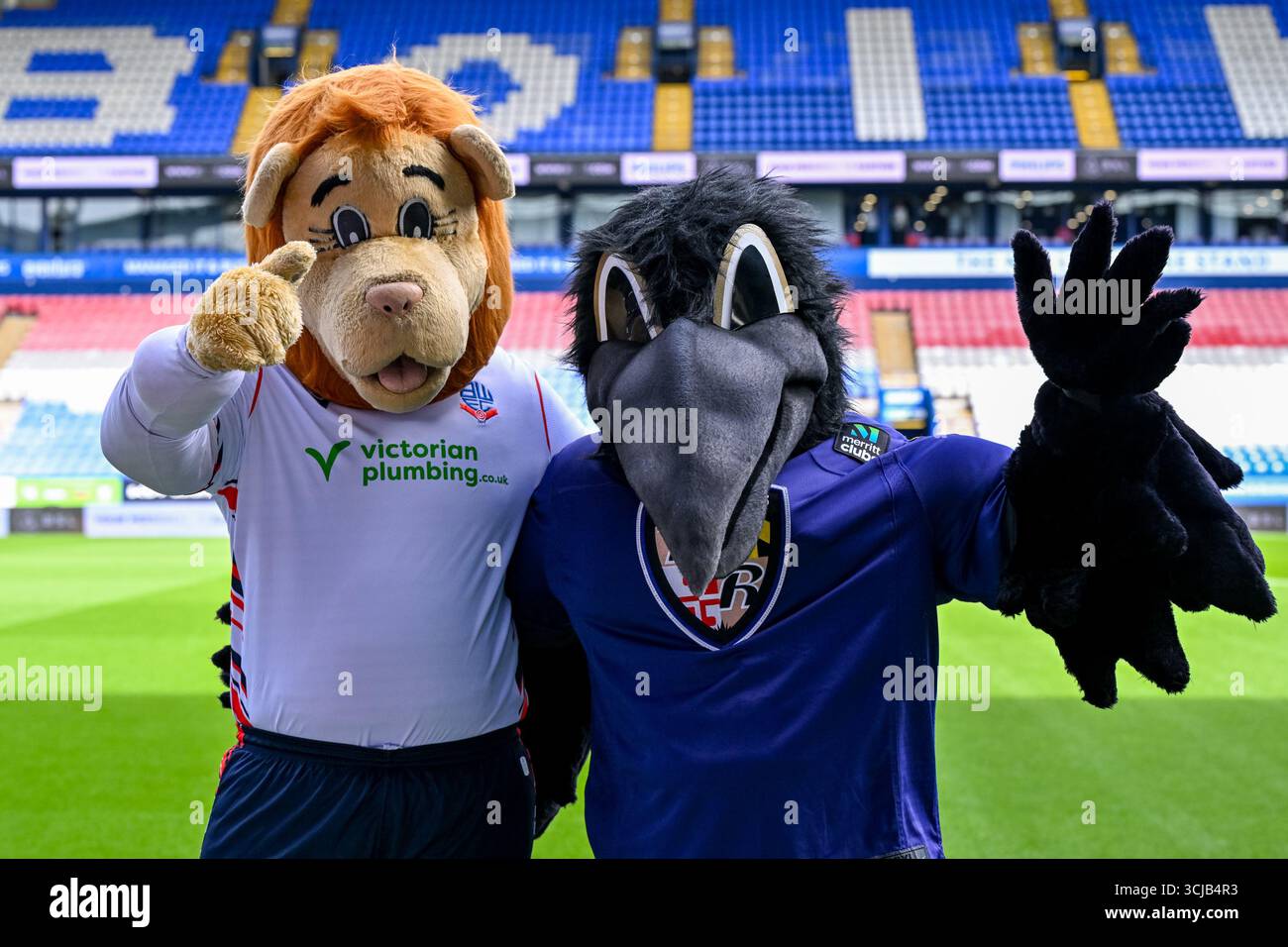 Bolton, UK. 06th Sep, 2025. Lofty, the Bolton Wanderers mascot, with ...