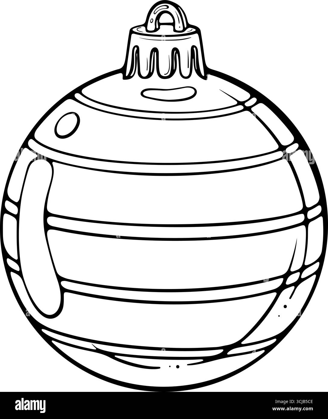 Christmas ball ornament coloring page Cut Out Stock Images & Pictures ...