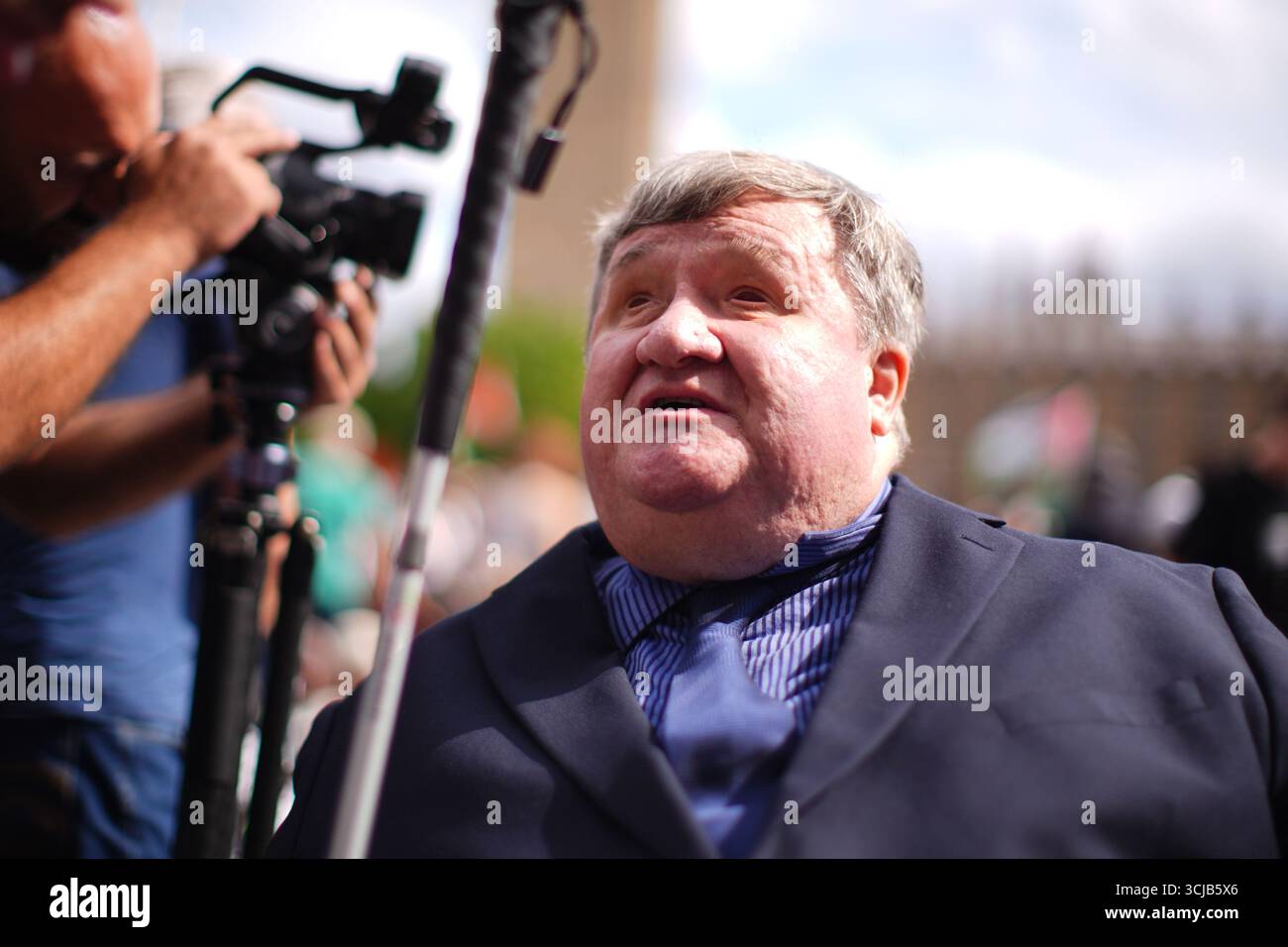 Mike Higgins, Mike Higgins, 62, who is blind and uses a wheelchair, who ...