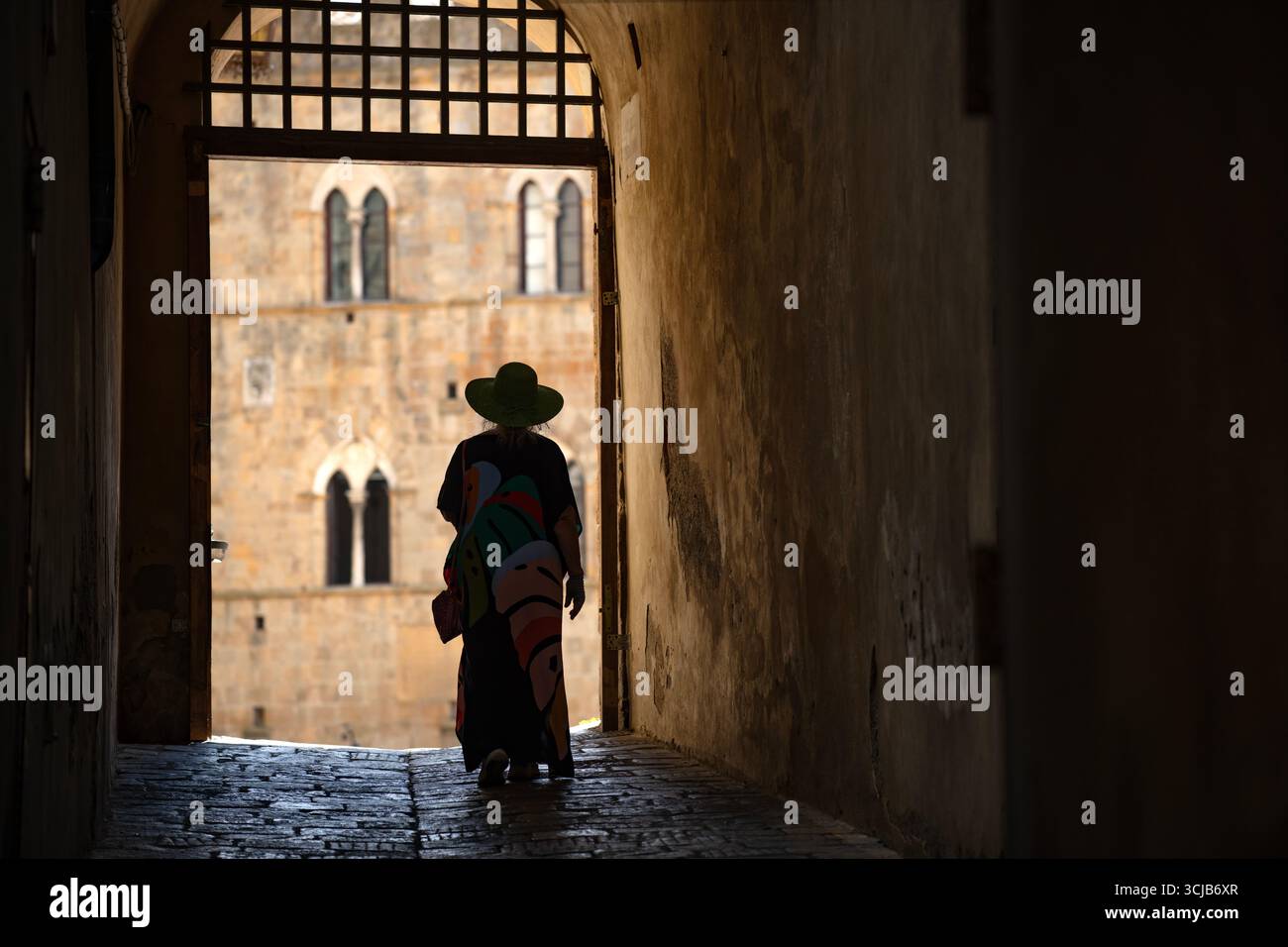 Volterra Tuscany Italy August 2025 Model released woman in Volterra ...