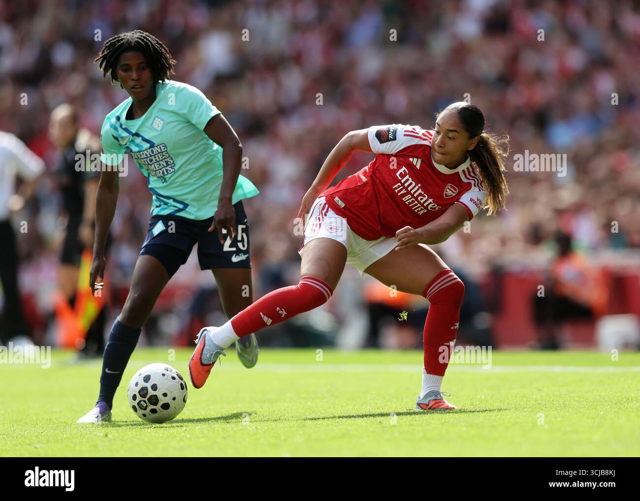 London, England, 6th September 2025. Olivia Smith of Arsenal Women with ...