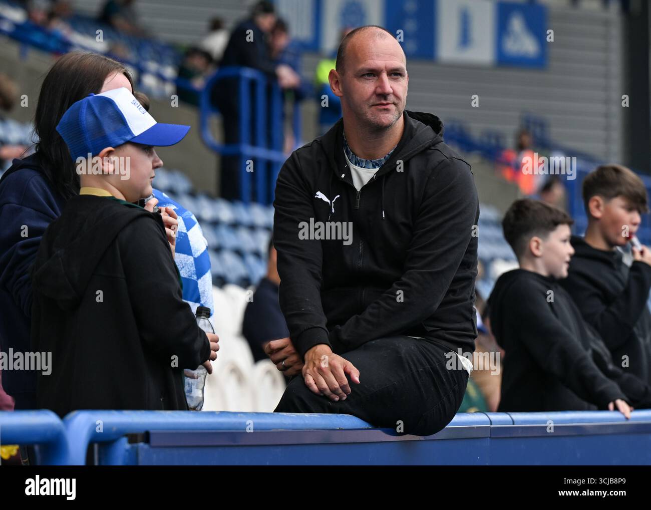 Referee Bobby Madley is seen in the stands ahead of the Sky Bet League ...