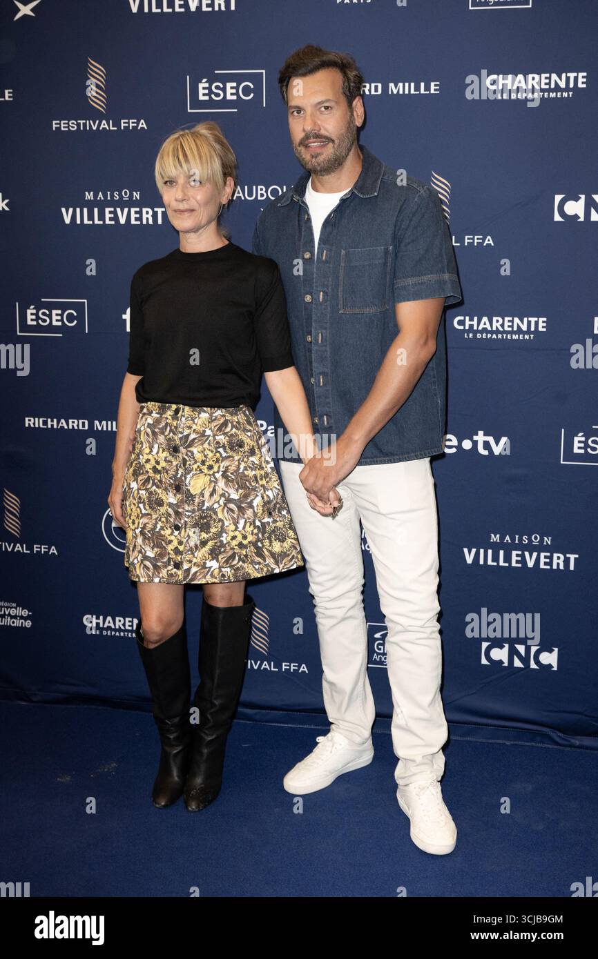 Laurent Lafitte and Marina Fois attend the Opening Ceremony during the ...