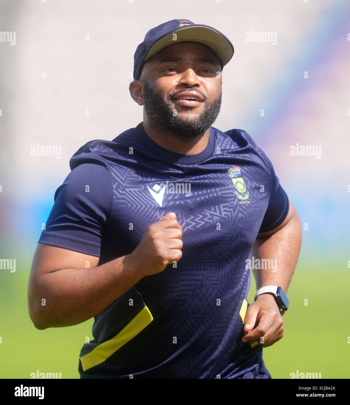 South Africa's Captain Temba Bavuma during a nets session at the ...
