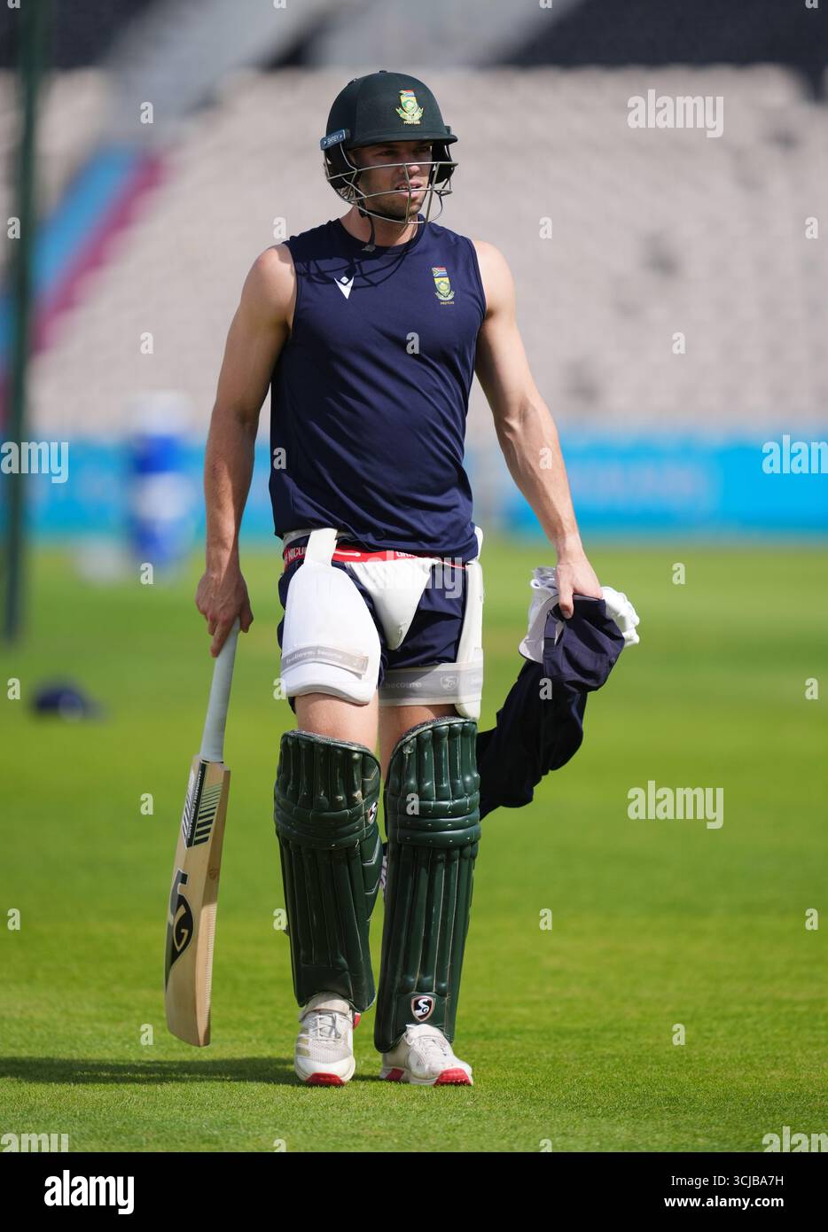 South Africa's Tristan Stubbs during a nets session at the Utilita Bowl ...