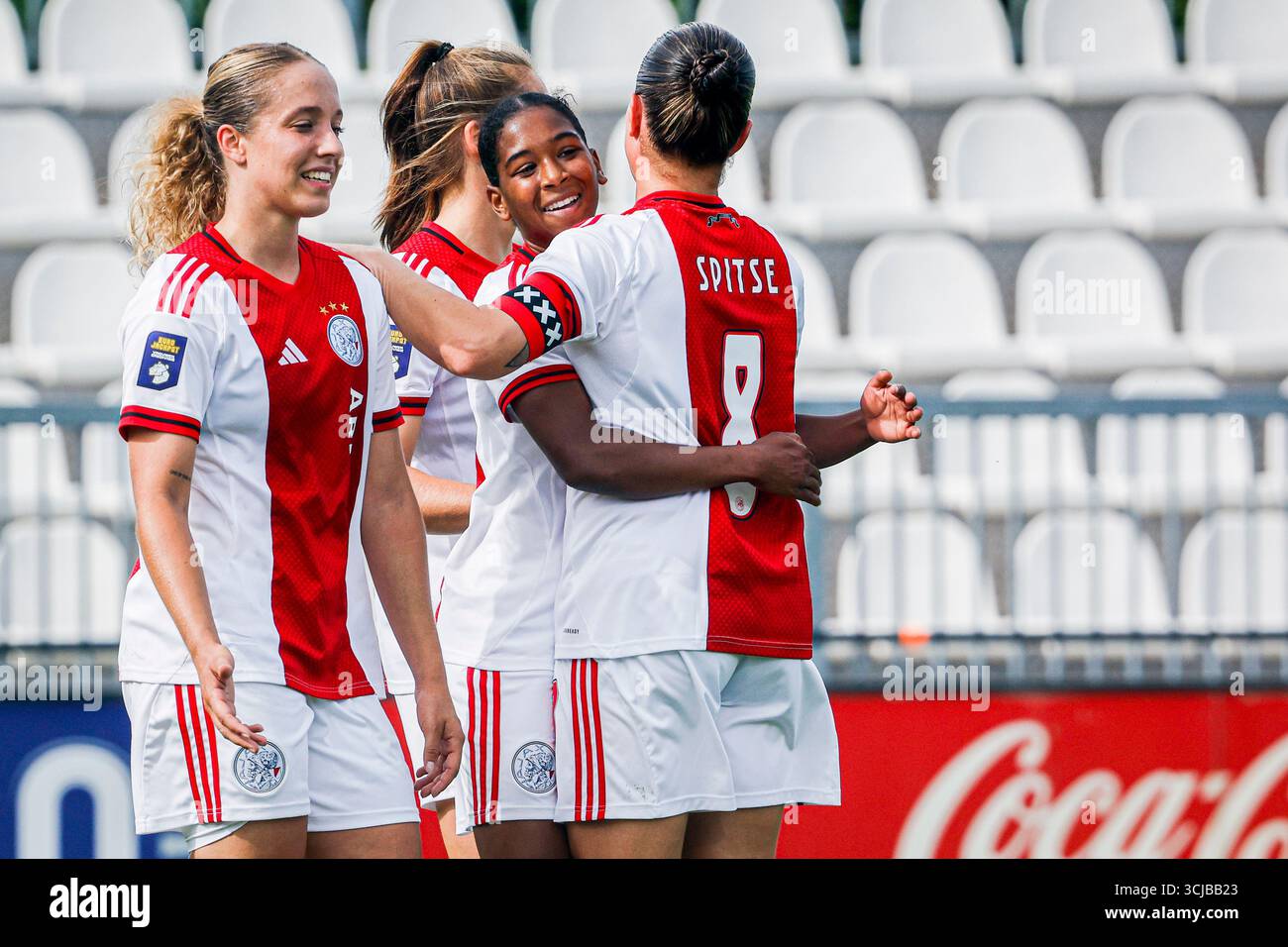 AMSTERDAM, NETHERLANDS - SEPTEMBER 6: Ilayah Dostmohamed of AFC Ajax ...
