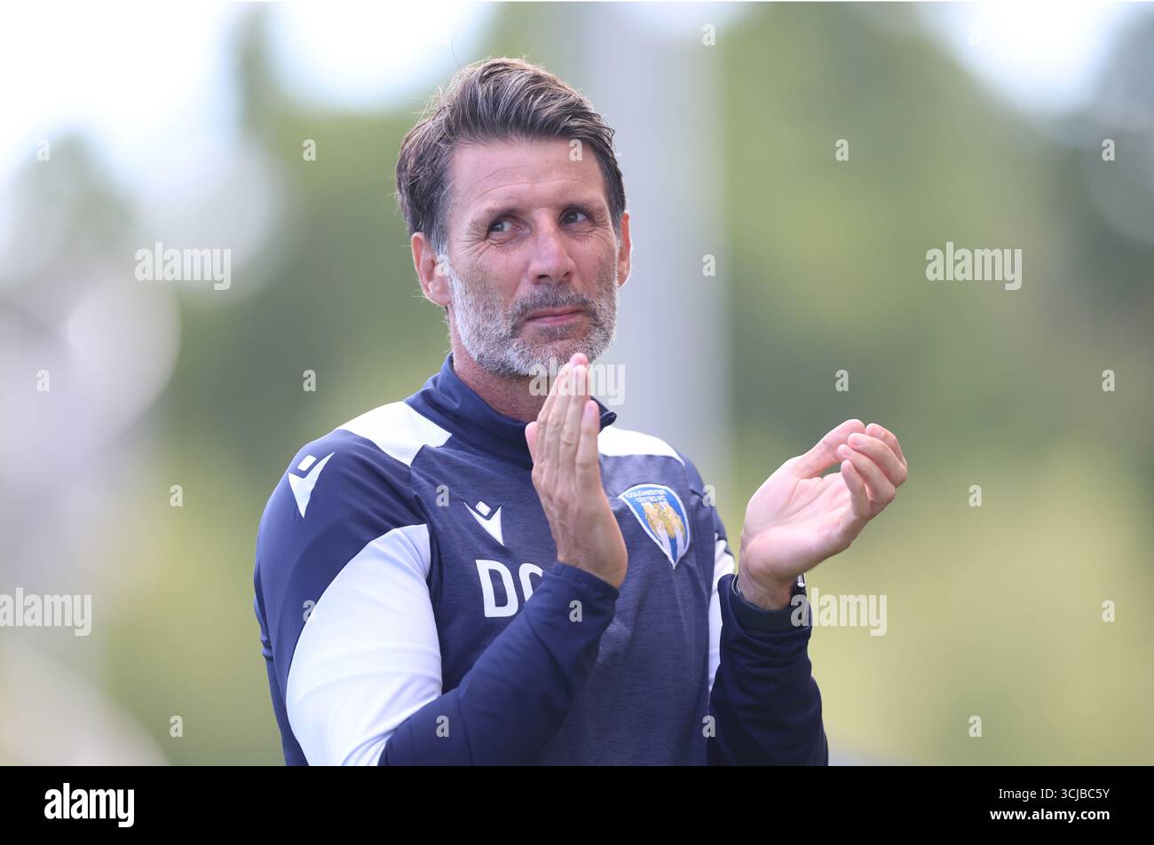 Colchester United manager Danny Cowley before the Sky Bet League Two ...