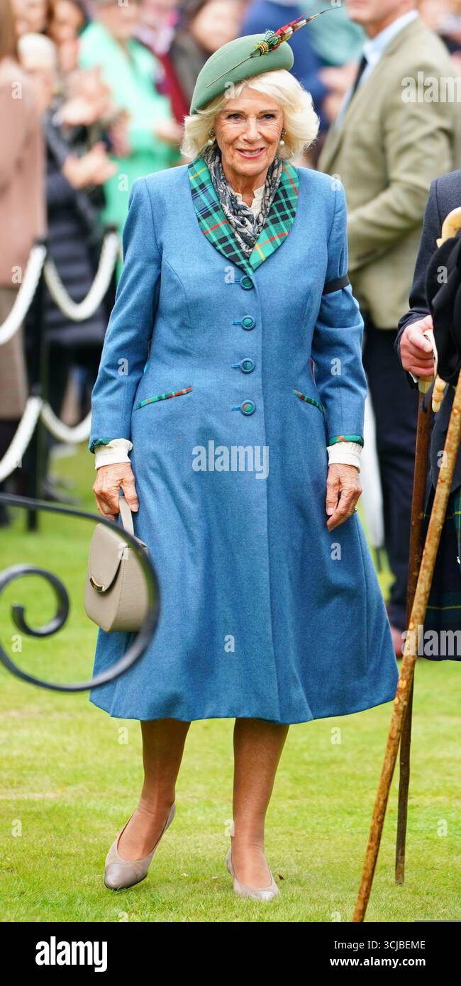 Braemar, Scotland, 6th. Sept, 2025. King Charles III and Queen Camilla ...