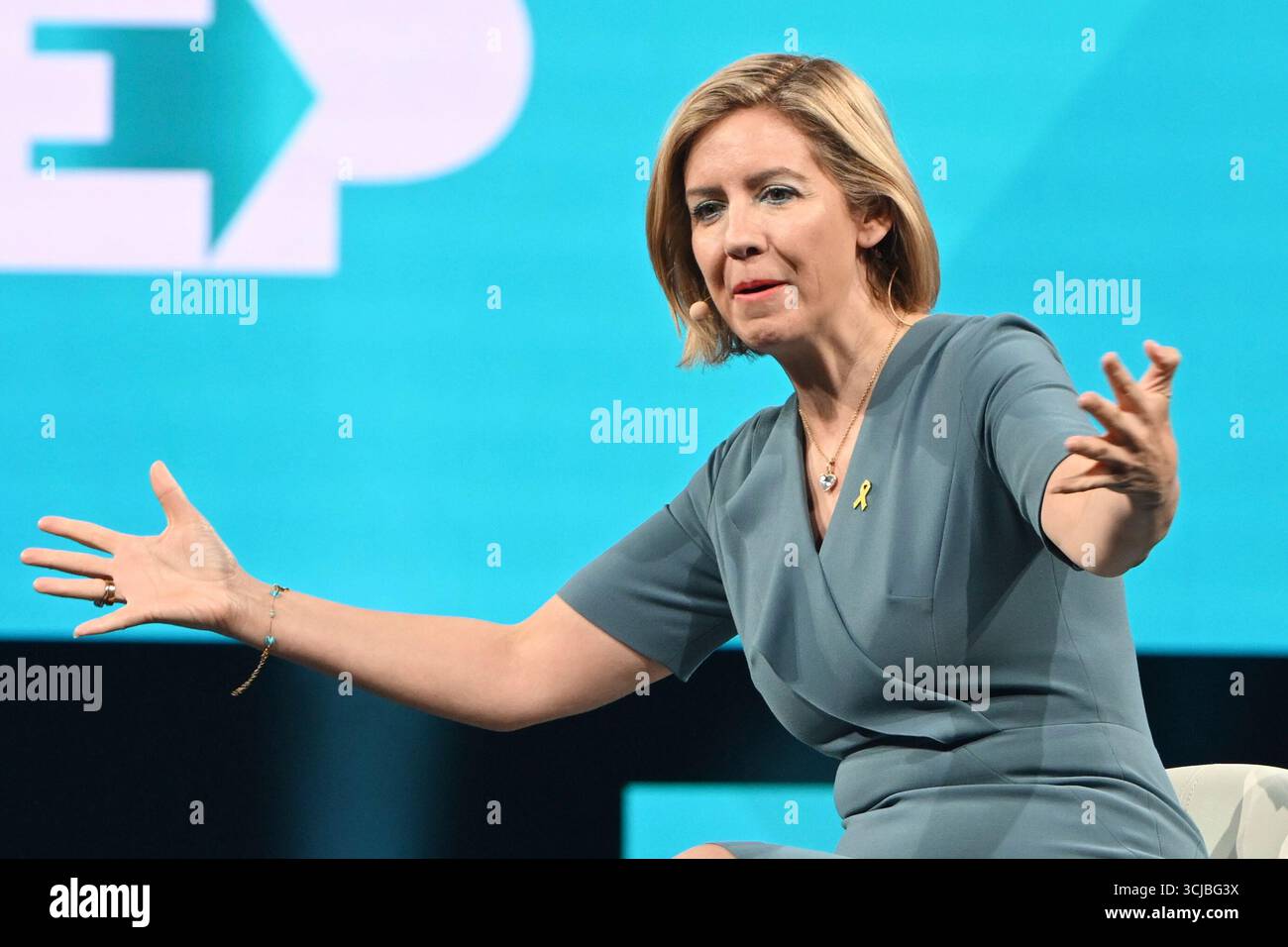 Reform party member Andrea Jenkyns speaks during the Reform party's ...