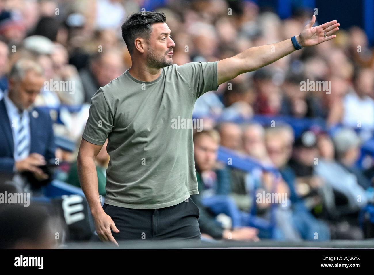 Johnnie Jackson, manager of AFC Wimbledon, during the Sky Bet League 1 ...