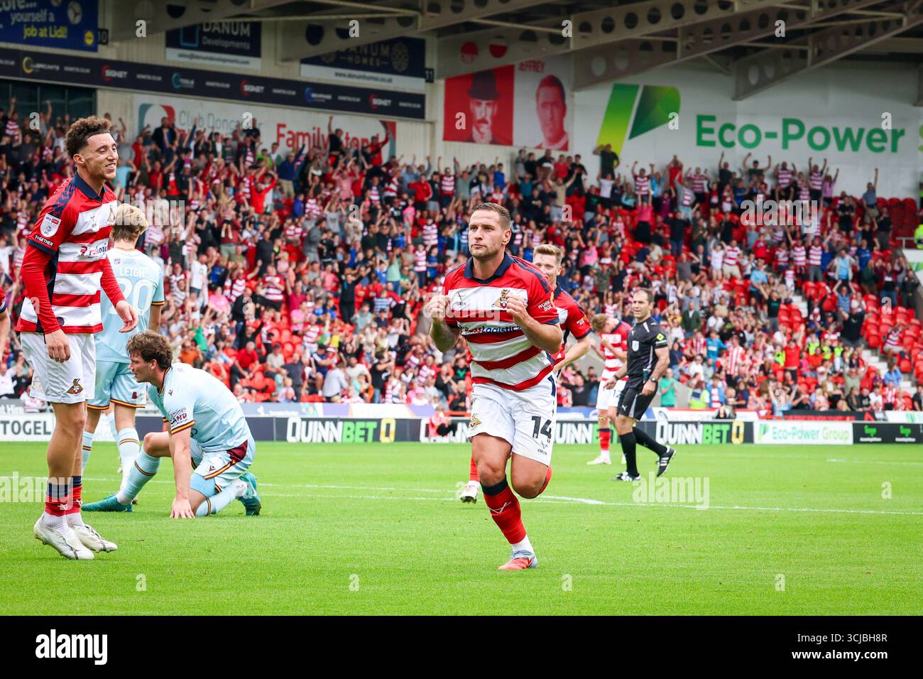 Doncaster Rovers forward Billy Sharp (14) scores a GOAL 3-1 and ...