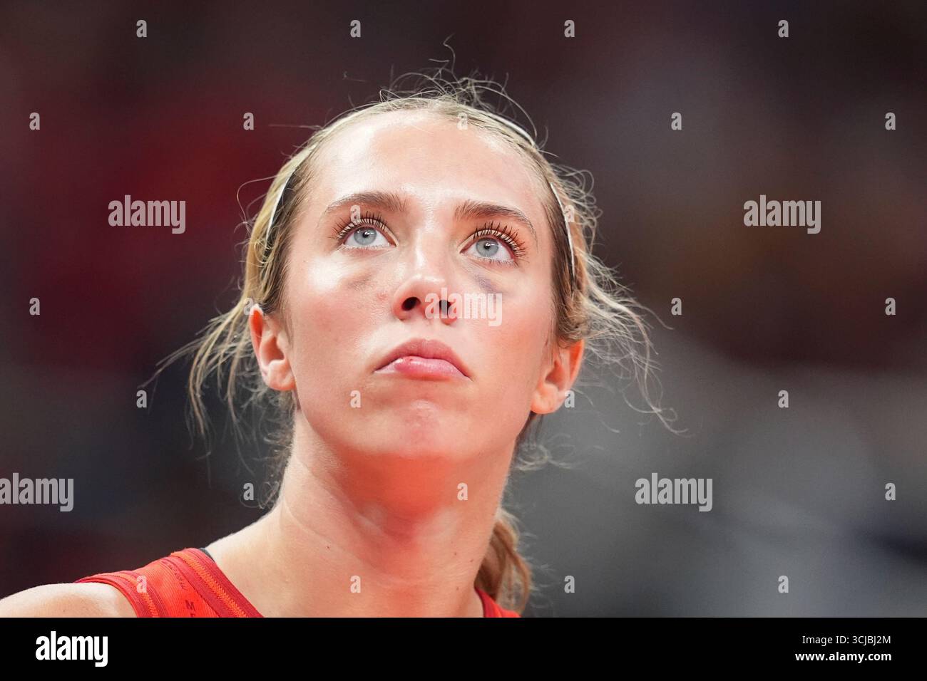 Indiana Fever's Lexie Hull watches during the second half of a WNBA ...