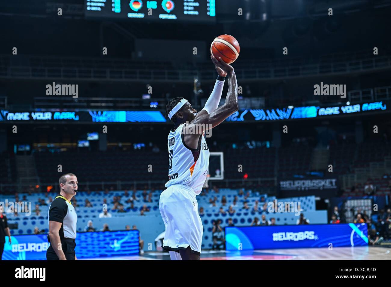 September 6, 2025, Riga, Riga, Latvia: 0 ISAAC BONGA of Germany plays ...