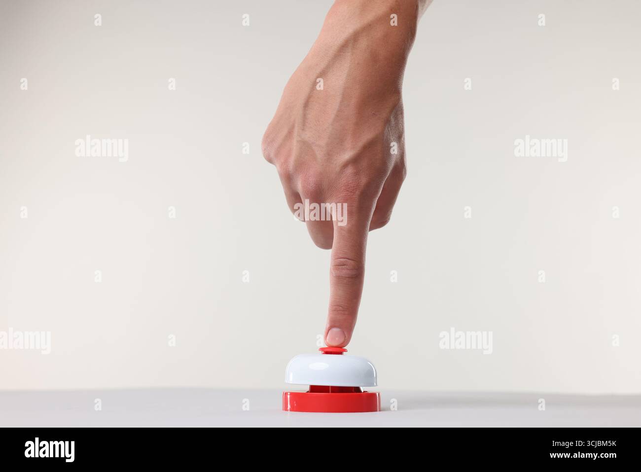 Male index finger pressing power hi-res stock photography and images ...
