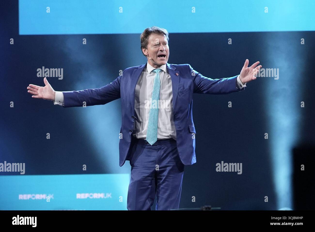 Reform UK deputy leader Richard Tice, speaks during the Reform UK party ...