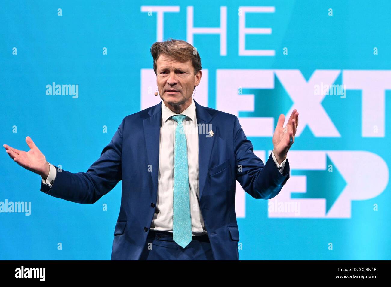 Richard Tice, Deputy Leader of Reform UK, speaks during the Reform ...